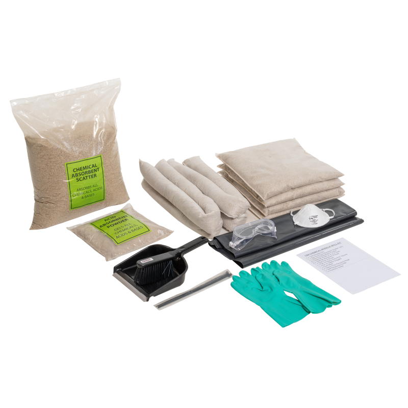 130L Chemical/Acid Wheelie Bin Spill Kit - Refill | Safety Signs ...